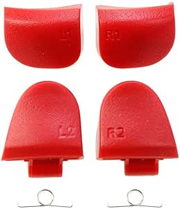 Amazon.com: L2 R2 L1 R1 Trigger Buttons with Springs Replacement for PS5 Controller BDM-030 (Red ...