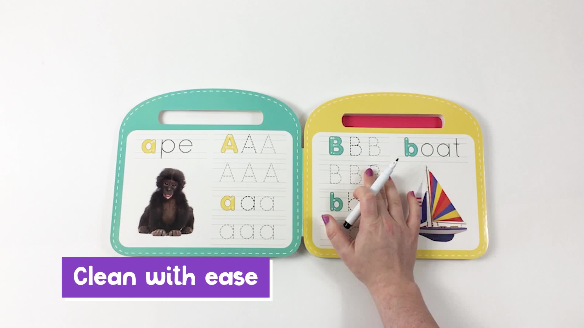 Watch Write & Wipe ABC - Children's Novelty Learning Board Book - Wipe ...