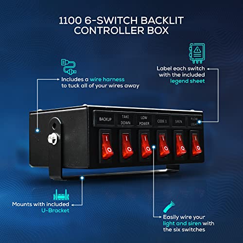 Snapklik.com : Ultra Bright Lightz 1100 6-Switch Backlit Controller Box ...