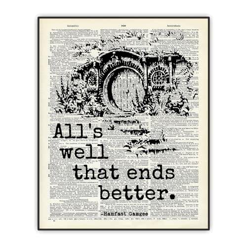 Amazon.com: Tlotr Quotes Wall Decor, Tolkien Wall Art, Lotr Decor, J.R ...