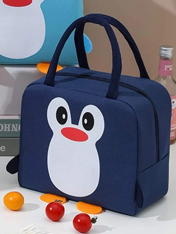 HOUSEHOLD CULTURE Lunch Box Insulated Lunch Bag with Cute Smile Face ...