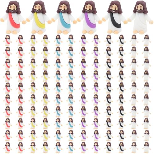 Amazon.com: HSDJLXZ 120 Pcs Mini Jesus Figurines in Bulk, Pocket Jesus ...