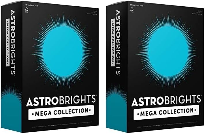 Amazon.com : Astrobrights Mega Collection, Colored Cardstock, Bright ...