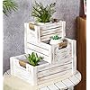 Amazon.com: TIMRIS Set of 3 Rustic Wood Nesting Crates, Farmhouse ...