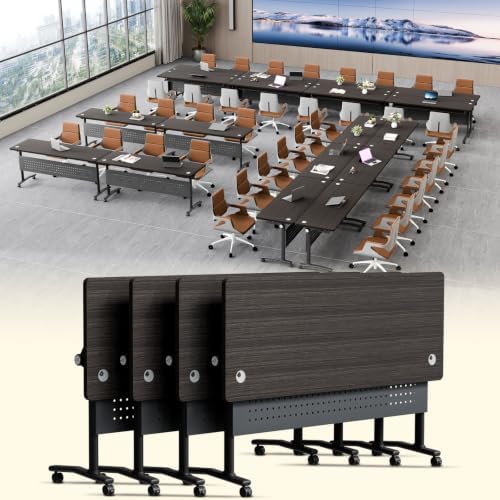 Amazon.com: Folding Conference Room Table with Wheels,Modular ...