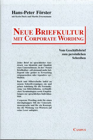 Amazon.co.jp: Neue Briefkultur mit Corporate Wording. Vom ...