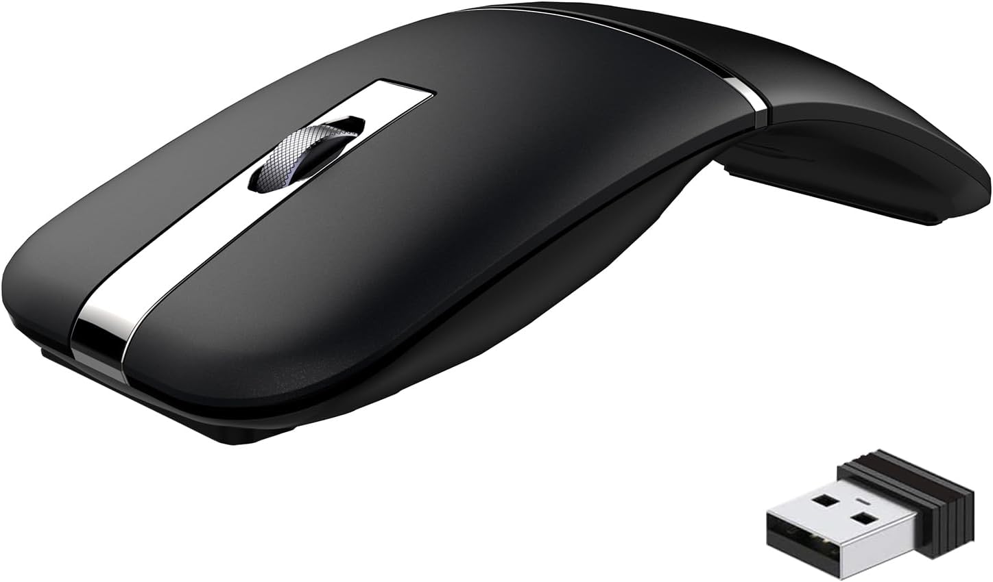 Amazon.com: WUDEMWWFE Bluetooth Arc Touch Mouse Slim Mini Wireless ...
