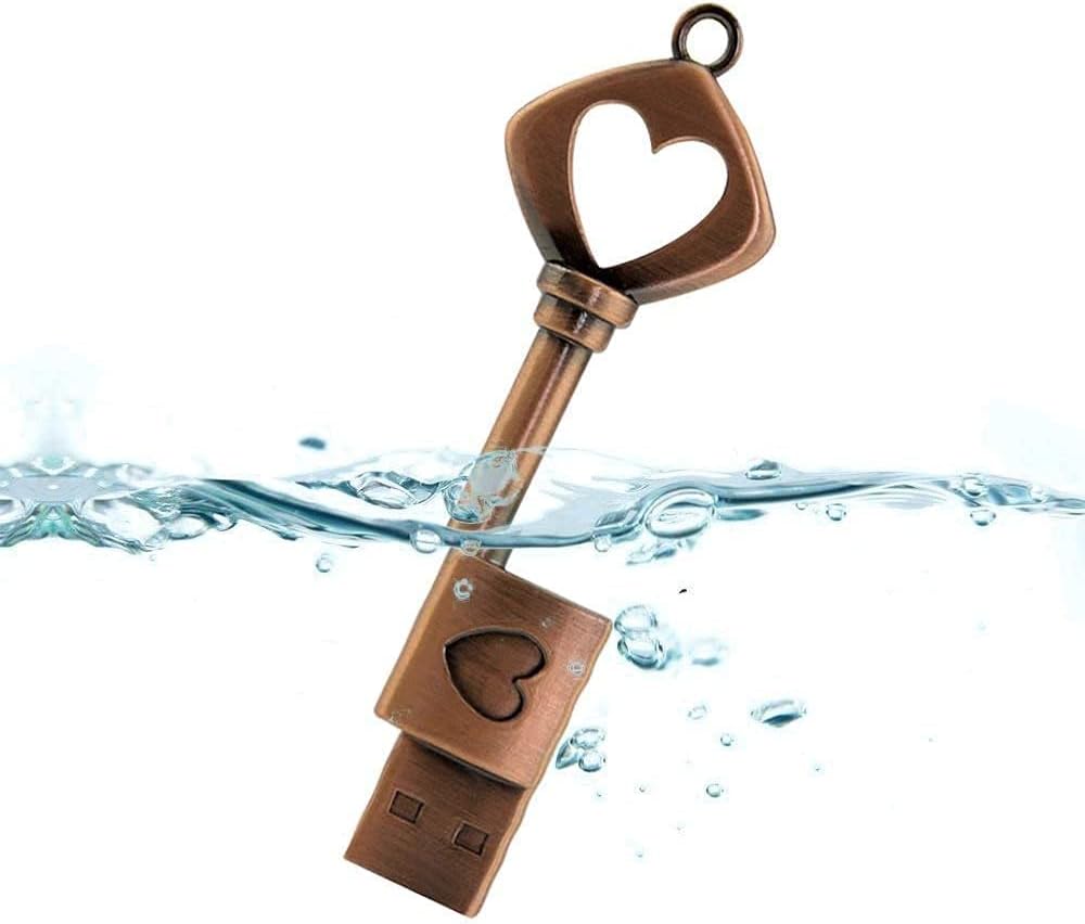 Amazon.com: WooTeck HeartKey USB Flash Drive 32GB Heart Metal Thumb ...
