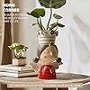 Amazon.com: DIFDECO Face Vase for Home Decor 2 Set,Ceramic Girl Head ...
