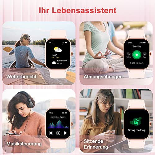 Blackview Smartwatch, R3 Pro Damen Fitnessuhr, 1,69 Zoll Smart Watch ...