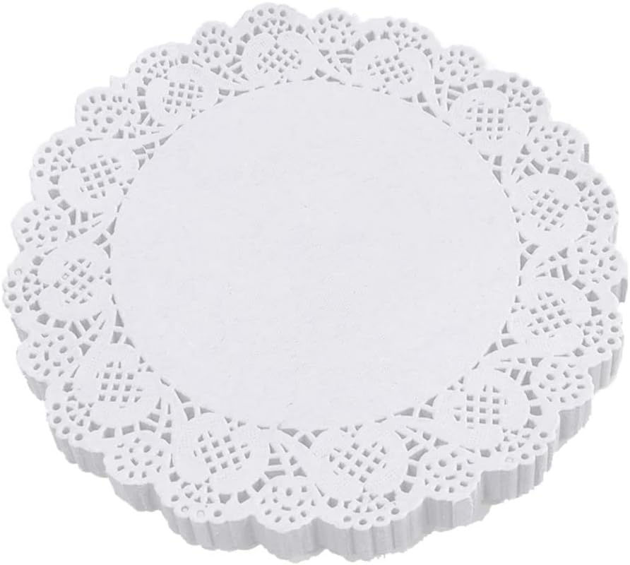 Amazon.com: CC wonderland zone Paper Doilies 4 inch,White Paper Doilies ...