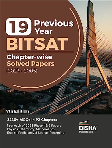 19 Previous Year BITSAT Chapter-wise Solved Papers (2023 - 2005) 7th ...