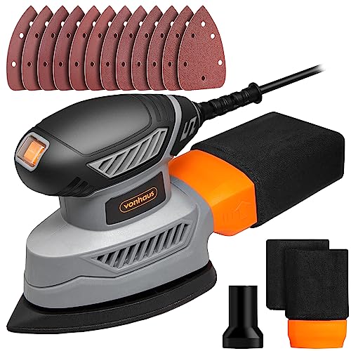 VonHaus Detail Sander 130W Electric Sander with Dust Collector Review ...