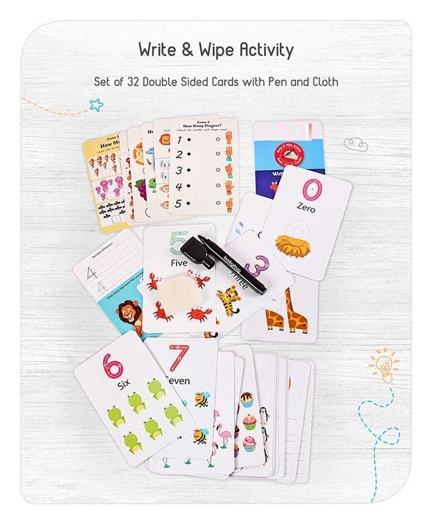 Buy My First Number Write N Wipe Activity - Multicolor Online at Low ...