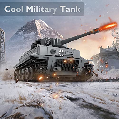 JMBricklayer RC Tiger Army Tank Model Toy Construction Vehicle Set ...