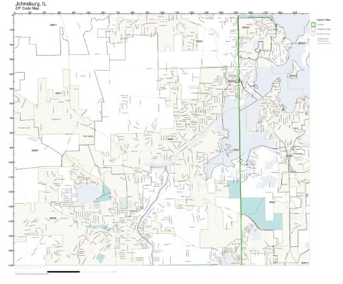 Buy ZIP Code Wall of Johnsburg, IL ZIP Code Not Laminated Online at ...