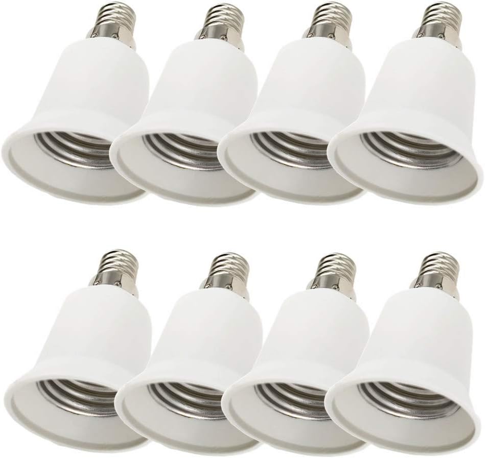 DZYDZR 8 PCS Bulb Holder E14 to E27 Adapter Converter - Amazon.com