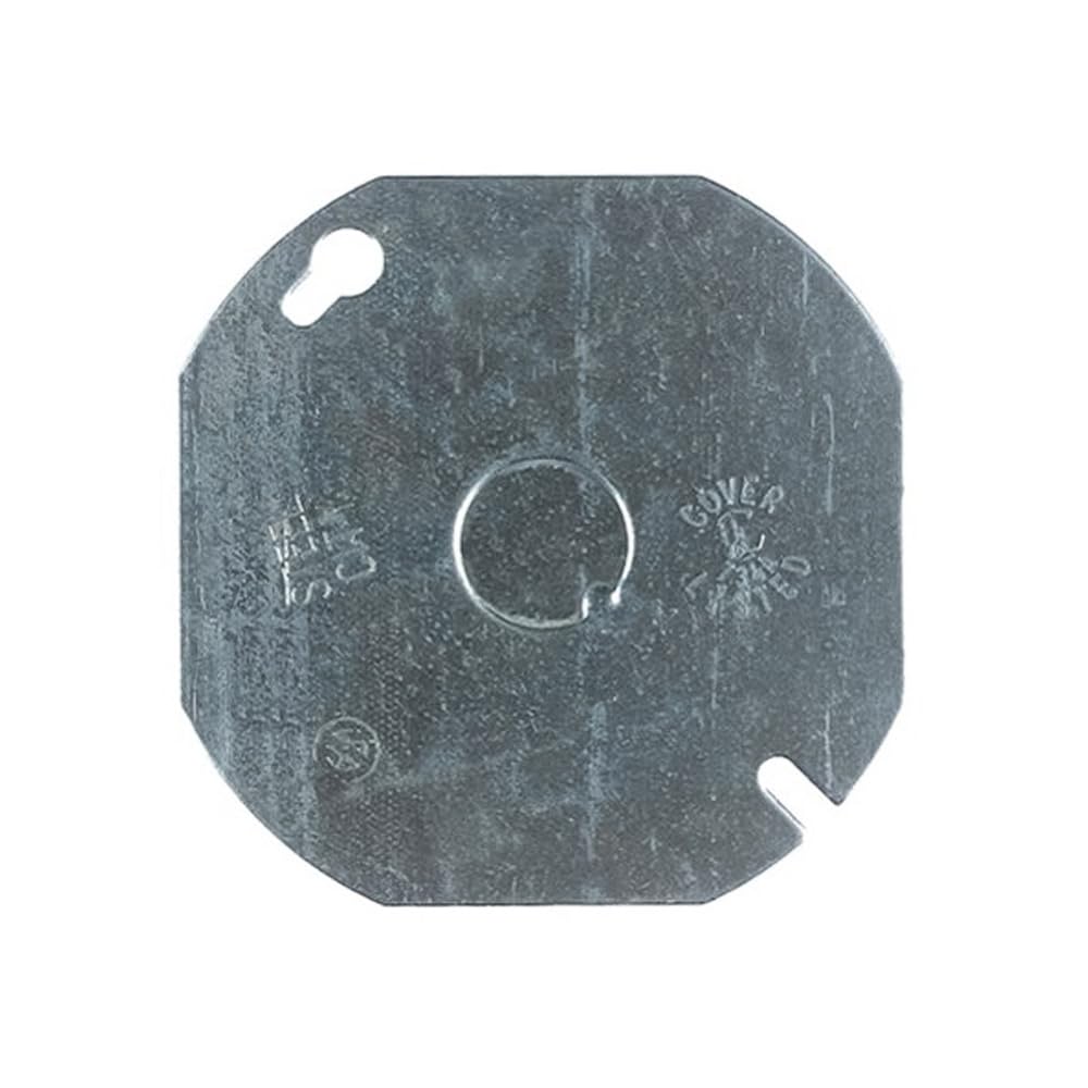 Thomas & Betts 54-C-6 Octagon Blank Box Cover With Knockout - Wall ...