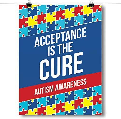Amazon.com: Inspired Posters - Acceptance is the Cure Decorative Wall ...