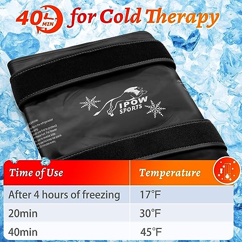 Snapklik.com : Large Knee Ice Pack Wrap, Reusable Cold Pack Wrap Around ...