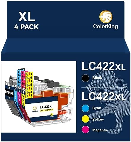 LC422XL XL Large Capacity LC-422XLVAL Ink Cartridges Value Pack for ...
