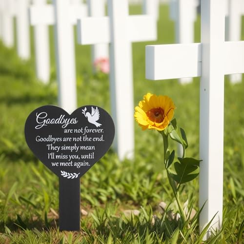 Heart Graveside Memorial Plaque Graveside Memorial Stake Memorial Signs ...