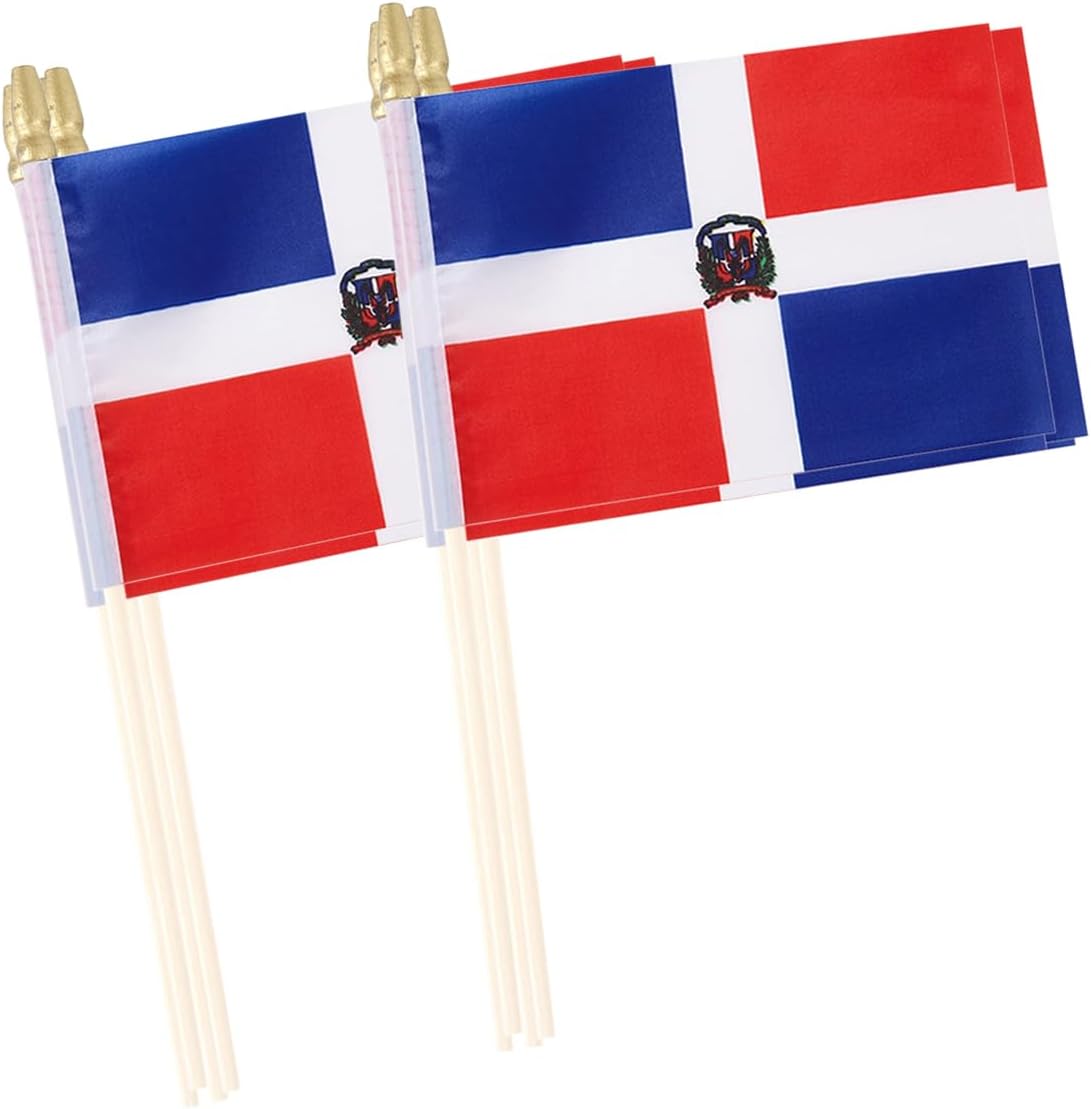 Amazon.com : Lebei Dominican Republica Flag Mini Small Dominica ...