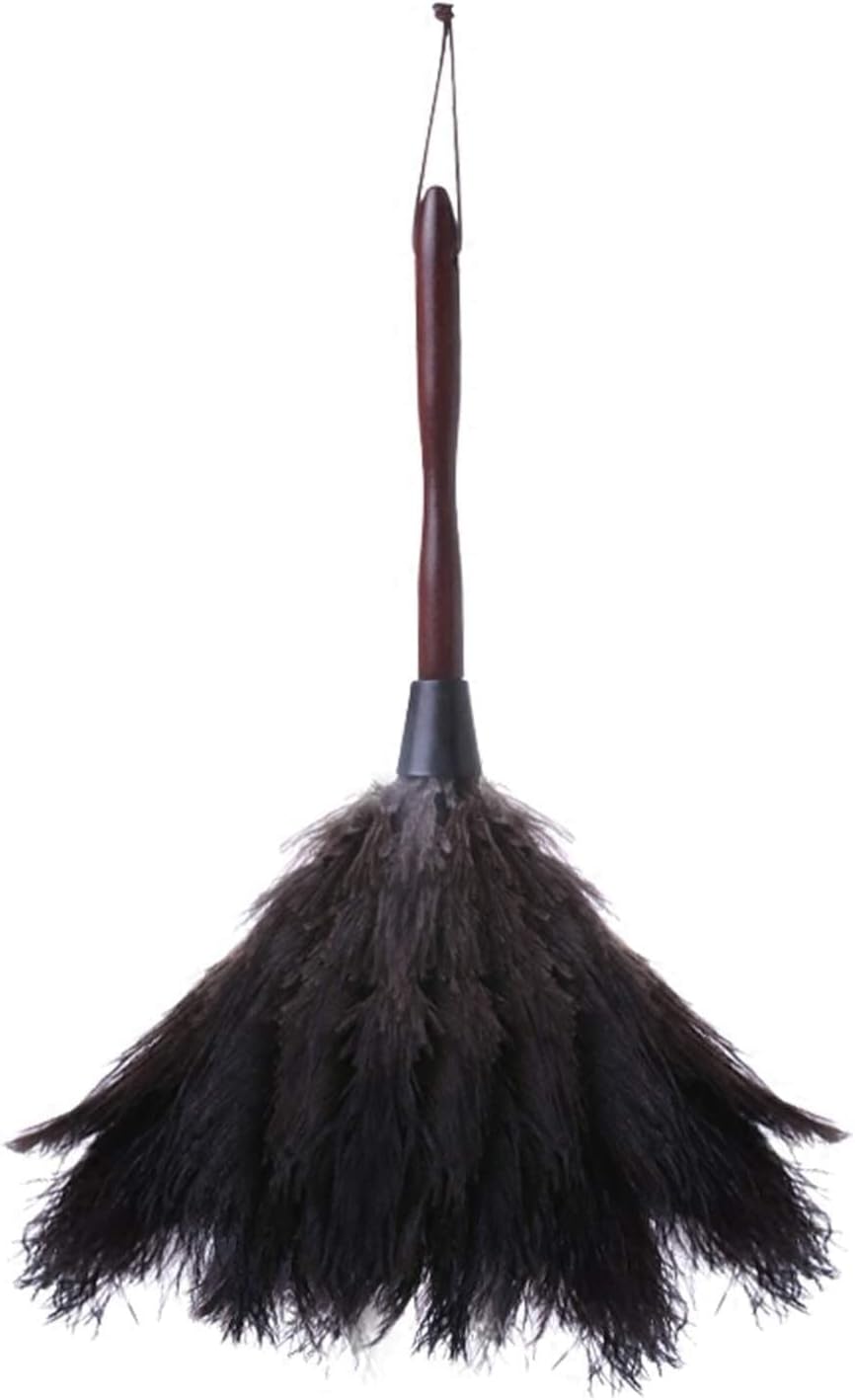 Amazon.co.jp: Bed Brush Hand Broom Cleaning Premium Ostrich Feather ...
