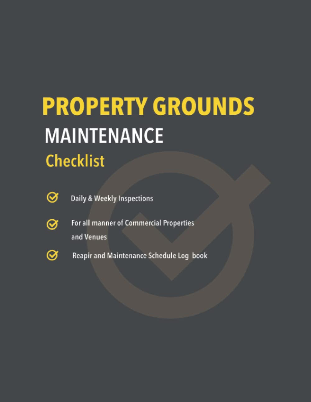 Amazon.com: Property Grounds Maintenance Checklist: Daily & Weekly ...