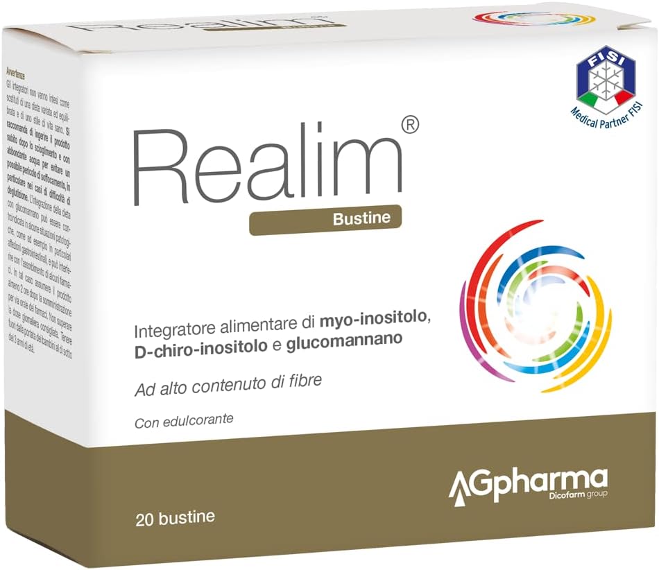 AGpharma Realim 20 Bustine - Integratore Alimentare di Myo-inositolo, D ...