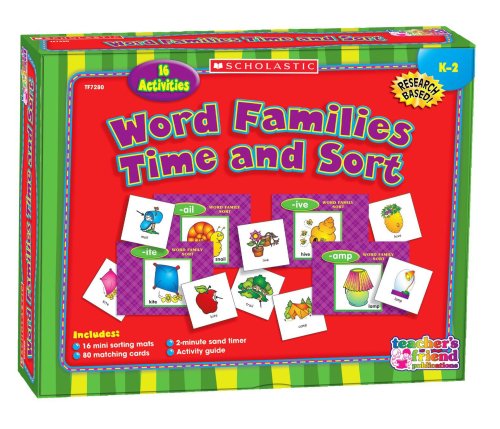 Word Families Time and Sort: Scholastic: 9780439919845: Amazon.com: Books