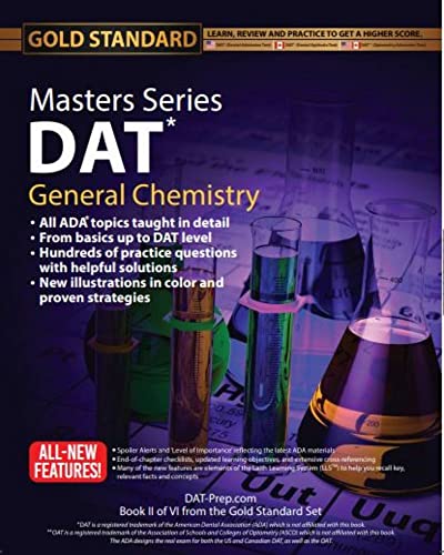 Amazon.com: DAT/OAT Prep General Chemistry Masters Series, Review, DAT ...