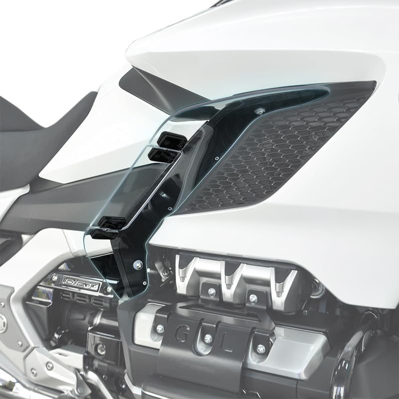 Amazon.com: PANICAL Transparent Adjustable Air Deflector Windshield Leg ...