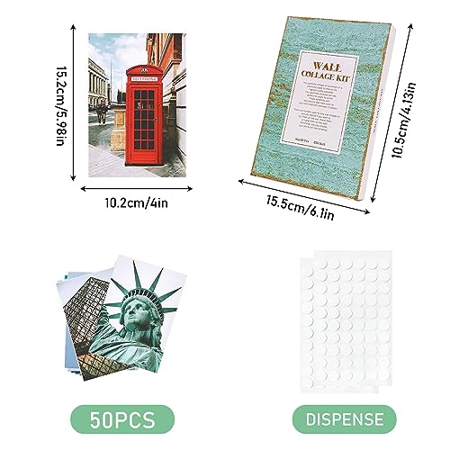 GEFIRE Pack of 50 Wall Collage Aesthetic Pictures Wall Collage Set ...