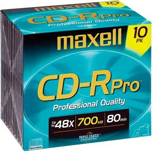 Maxell CD-R Pro 700 MB 10 Pieza(s) : Amazon.es: Informática