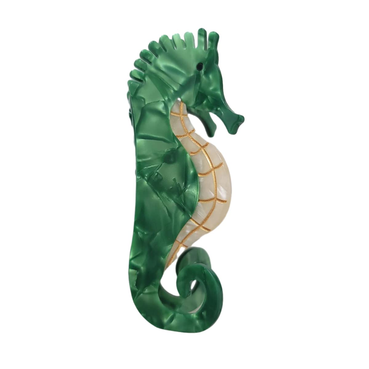 Amazon.com : Green Hippocampus Claw Clip,Acetate Hair Clips,Small Claw ...