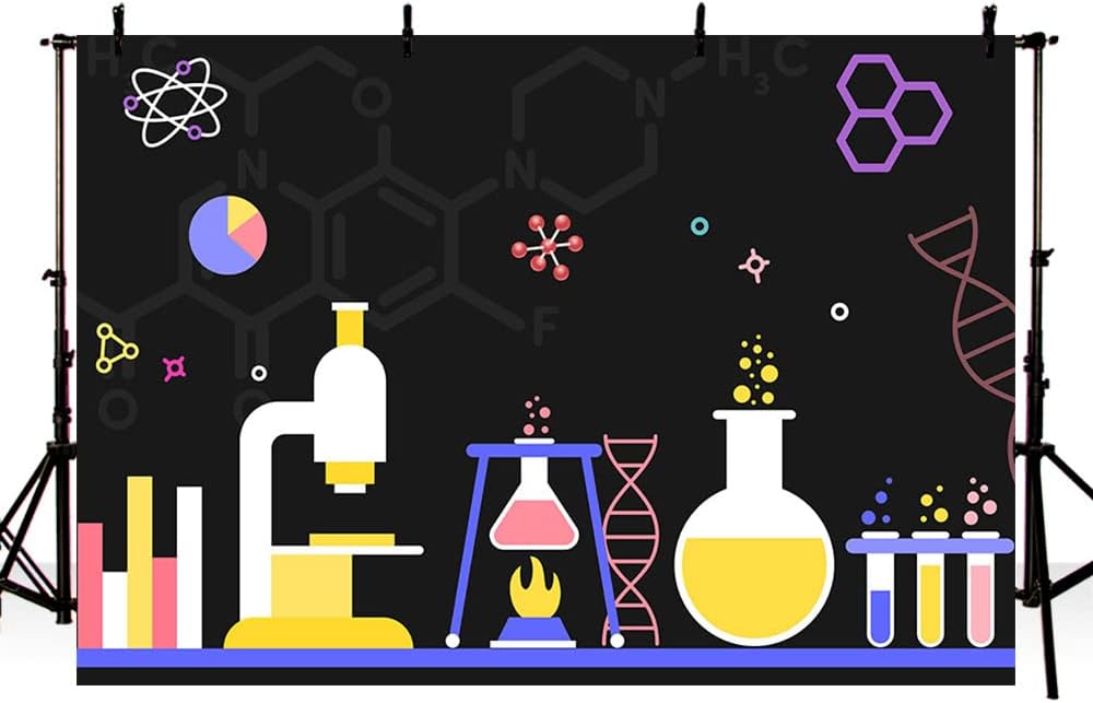 Amazon.com: MEHOFOND 7x5ft Science Party Decorations Photo Studio ...