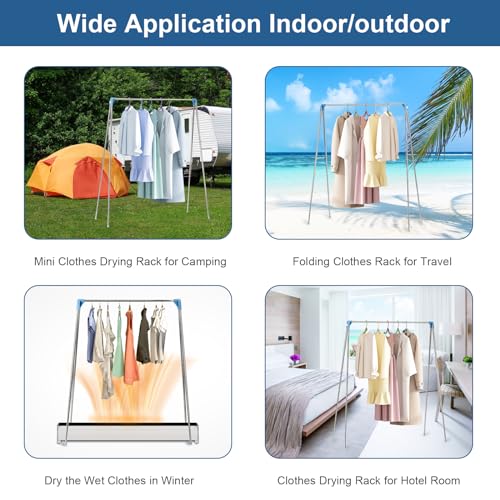 Snapklik.com : Portable Garment Rack, 15-35 Inch Collapsible Clothes ...