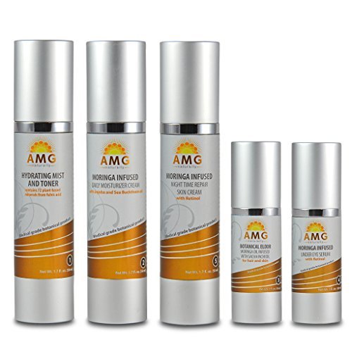 Amazon.com : All-natural, Anti-aging, 5 Step Skin Care System by AMG ...
