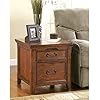 Amazon.com: Signature Design by Ashley Woodboro Media End Table Dark ...