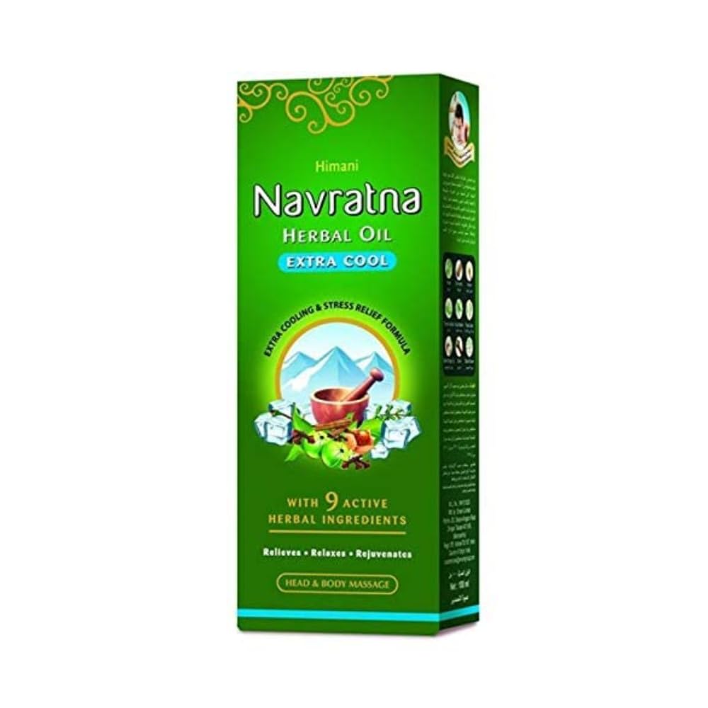 Buy Navratna Ayurvedic Oil Extra Thanda, 200 ml Online at Low Prices in ...
