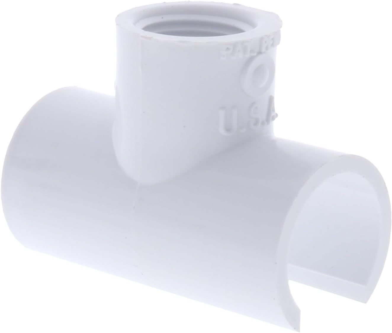 Amazon.com: 3/4" x 1/2" Snap Tee Snap x Fipt PVC Fittings Sch 40 ...