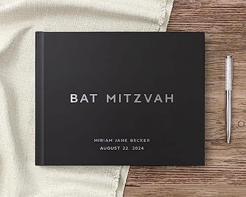 Amazon.com: Bat Mitzvah Guest Book Jewish Bat Mitzvah Gift Idea Photo ...
