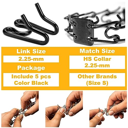 Snapklik.com : (5 Pack) Stainless Steel Prong Collar Links Designed For ...