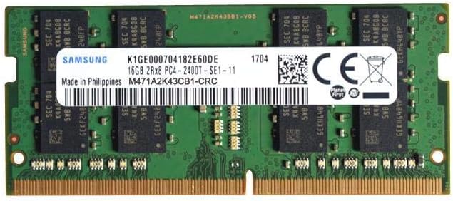 Samsung 16GB DDR4 PC4-19200, 2400MHz, 260 PIN SODIMM, CL 17, 1.2V, ram ...
