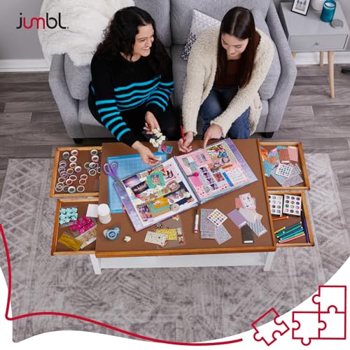 Jumbl 1500-Piece Puzzle Board | 27” x 35” Jigsaw Puzzle Table | 6 ...