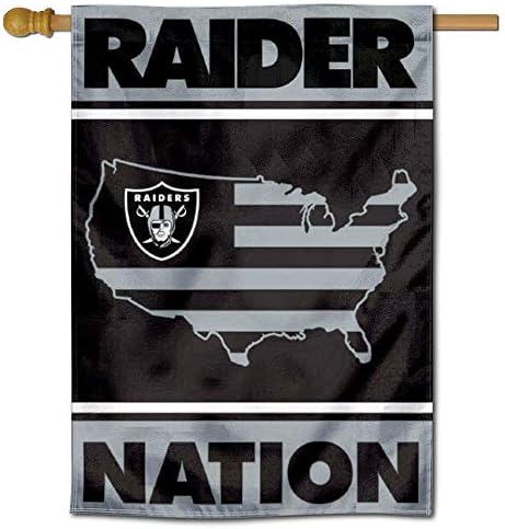 Las Vegas Raiders Raider Nation Double Sided Banner Flag