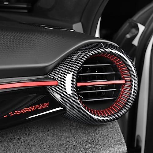 Amazon.com: YOUTOOCAR Carbon Fiber Pattern Air Outlet Vent Cover AC ...