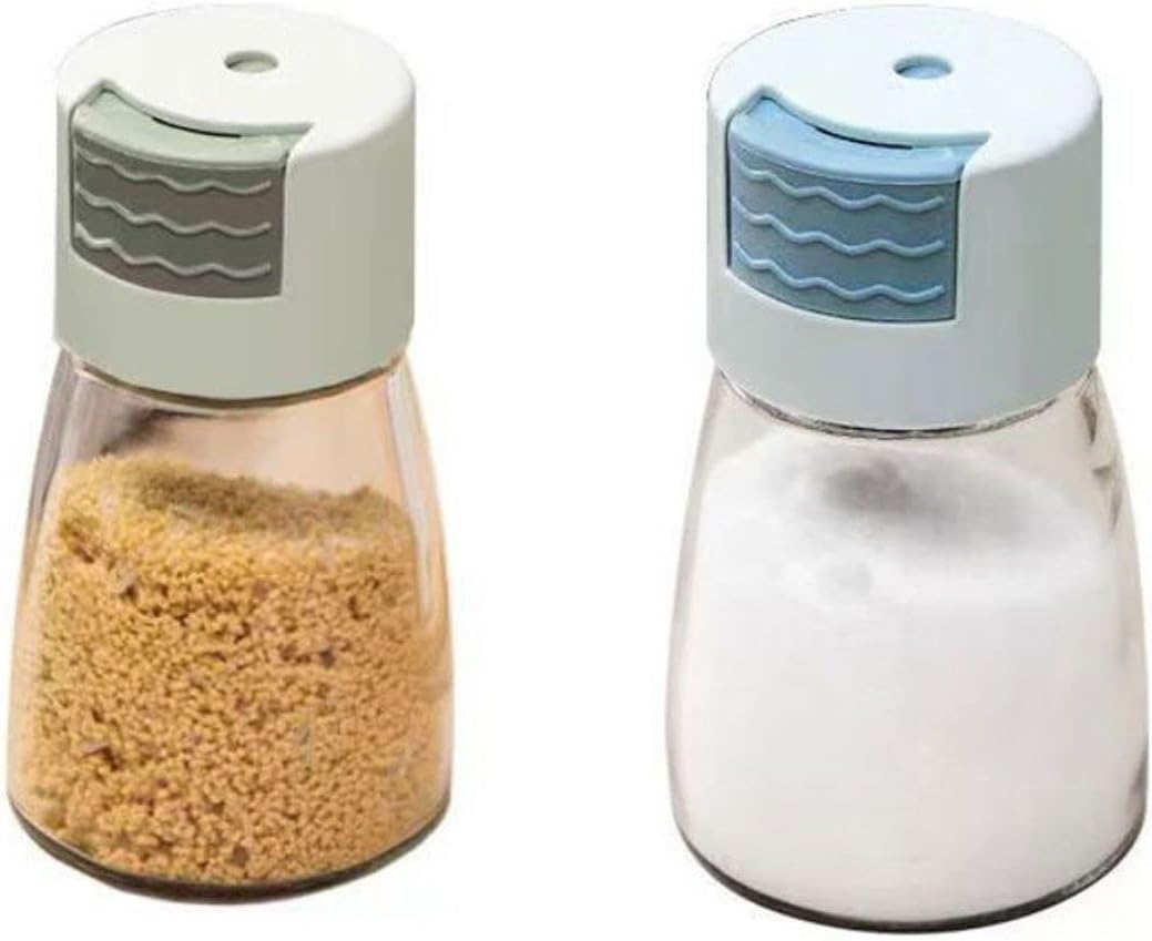 Amazon.com: 2PCS Metering Salt Shaker Push Type Salt Dispenser Salt ...