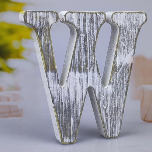 Amazon.com: WOODOUNAI 8 Inch Wood Letters Unfinished Rustic Wood ...